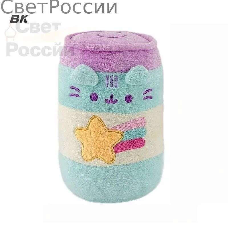 Мягкая игрушка Pusheen the Cat (Кот Пушин) с мороженым, 15 см