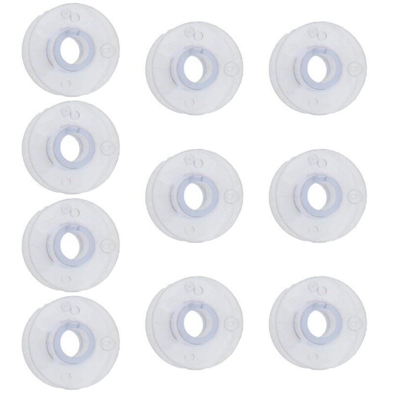 10шт Прозрачных Пластиковых Швейных Шпуль Пустые Шпульки Для Ниток Катушки Для Управления Нитью Аксессуары Для Швейных Машин