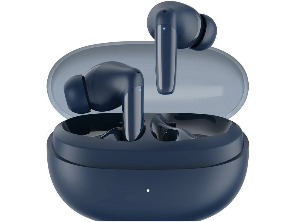 Гарнитура беспроводная Tecno Buds 4, Bluetooth, внутриканальные (TWS), синий (Midnight Blue), TCN-BD04. BL