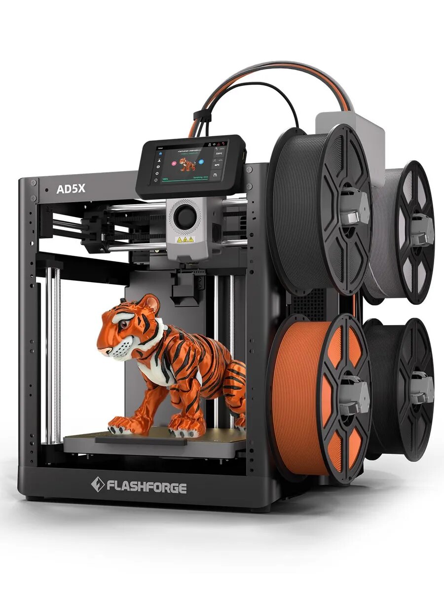 3D принтер FLASHFORGE AD5X Скорость 600 мм/с