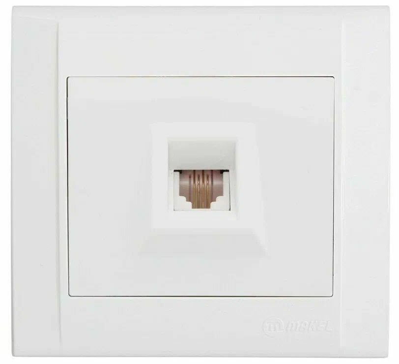 Розетка телефонная TF Defne белый встроенный монтаж Makel 42001014