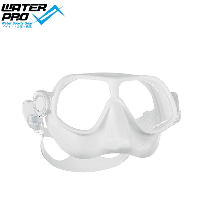 Scubapro Steel Com Mask для свободного погружения с белым ободом, четкое зрение, прочная конструкция
