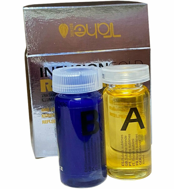 Tahe BOTANIC INFUSION GOLD RADIANCE AB Сыворотка для осветленных волос с нейтрализацией желтизны 2 x 10 мл/