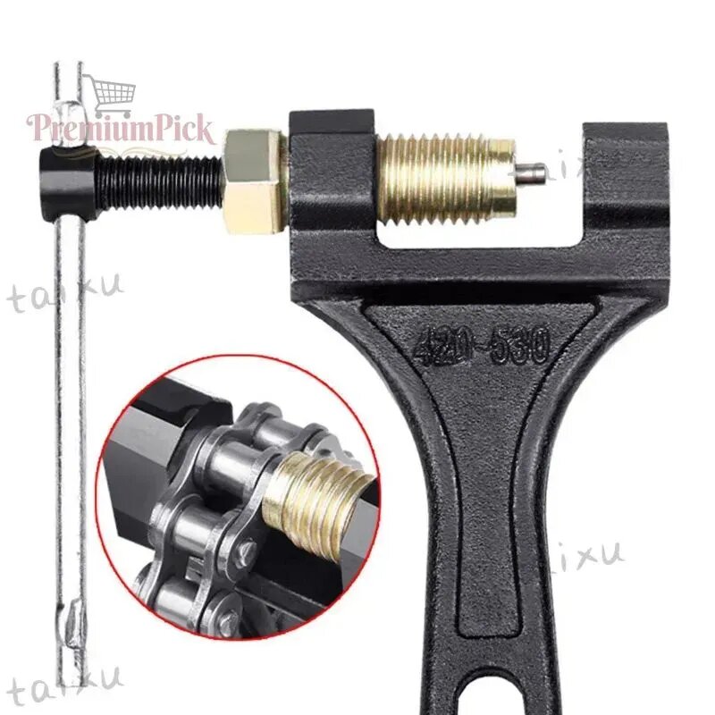 Инструмент для заклепки и расклепки цепи.