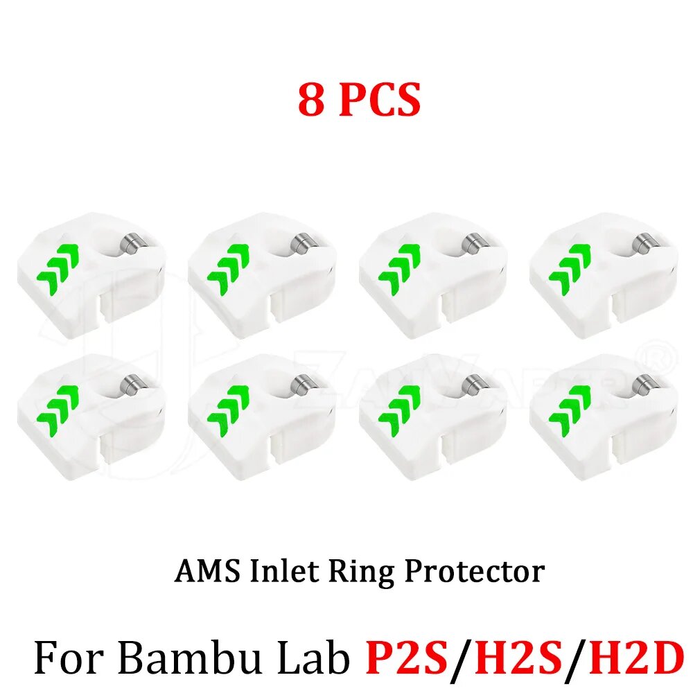 8 шт. AMS Inlet Ring Protector для Bambu Lab P2S/H2S/H2D
