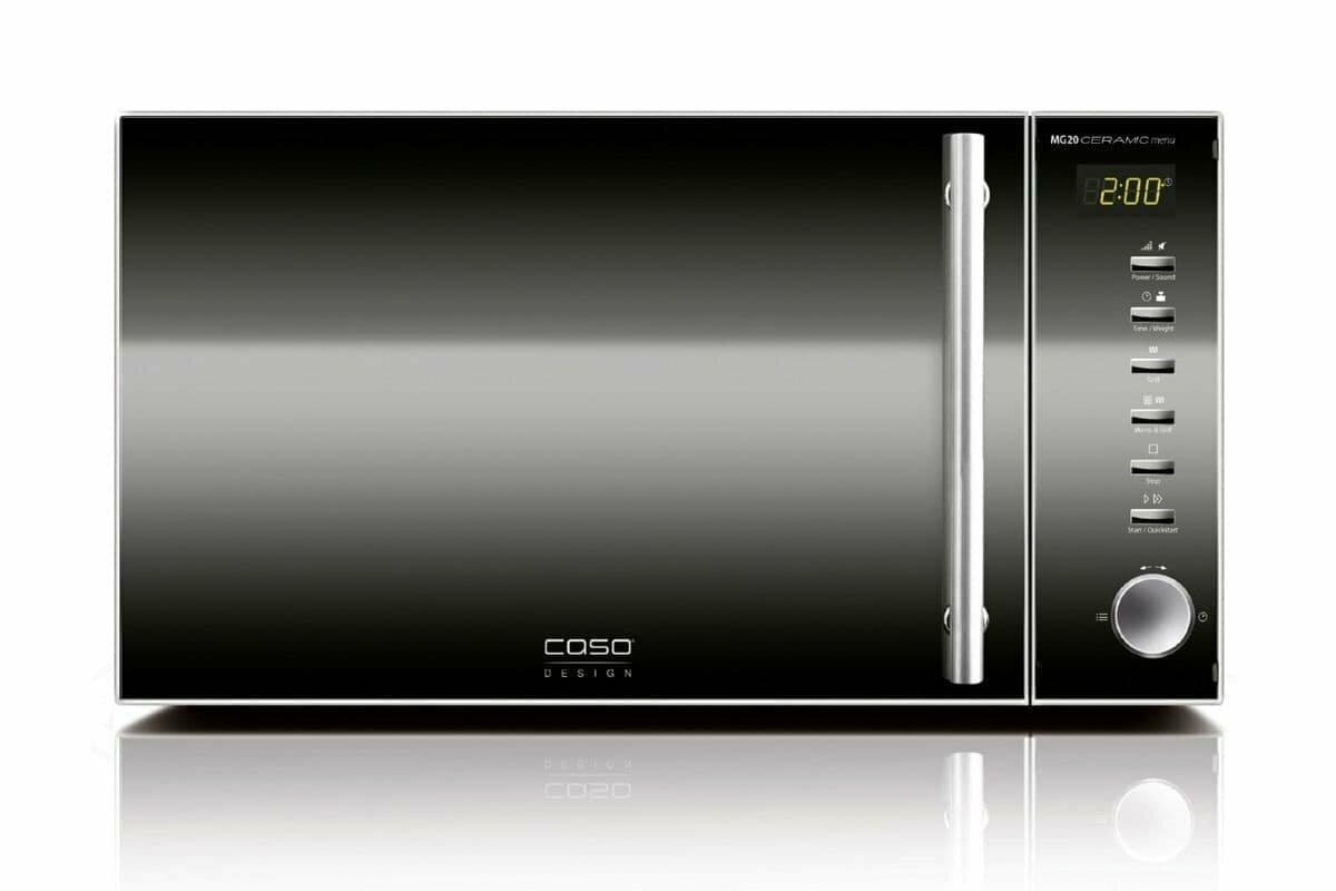 Микроволновая печь CASO MG 20 Ceramic Menu зеркальный, серебристый