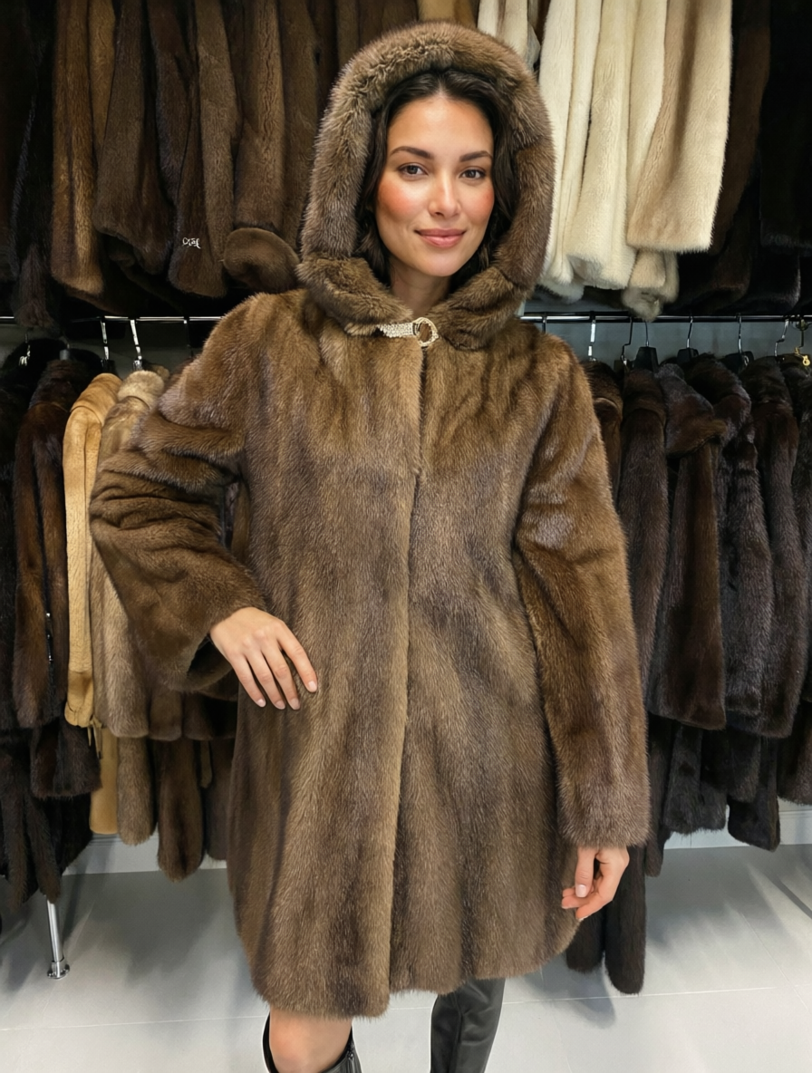 Шуба. Норка. Натуральная. Греция 44- 46 р.