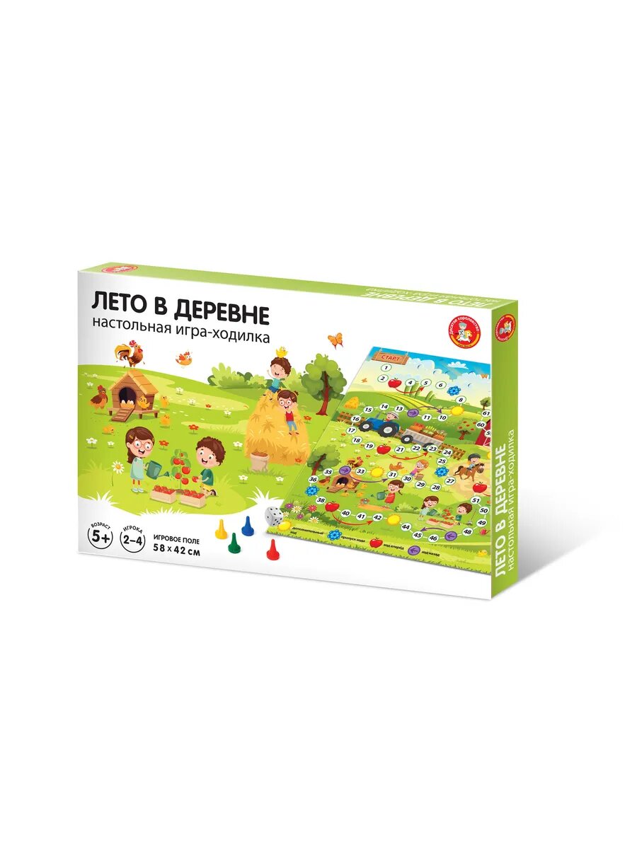 Игра-ходилка настольная "Лето в деревне"