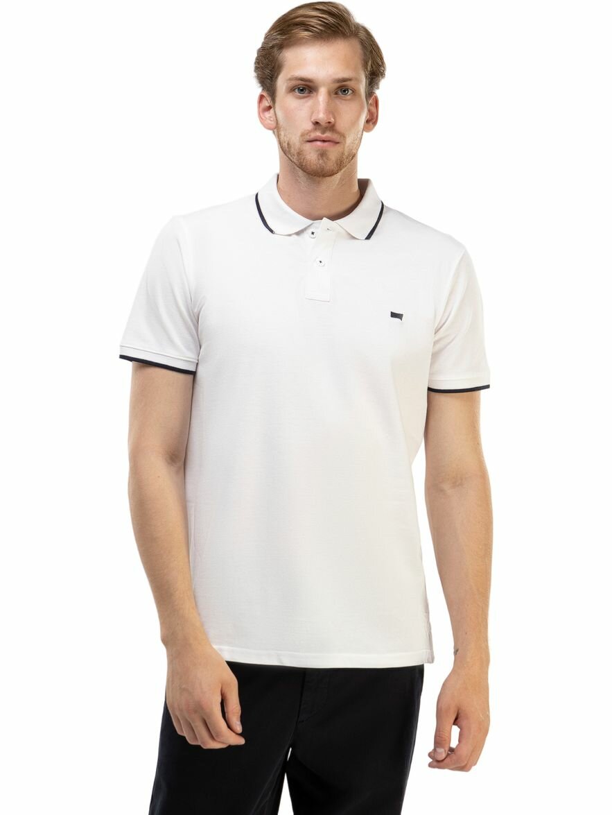 Поло Cotton Piquet Polo Shirt With Contrasting Tipping