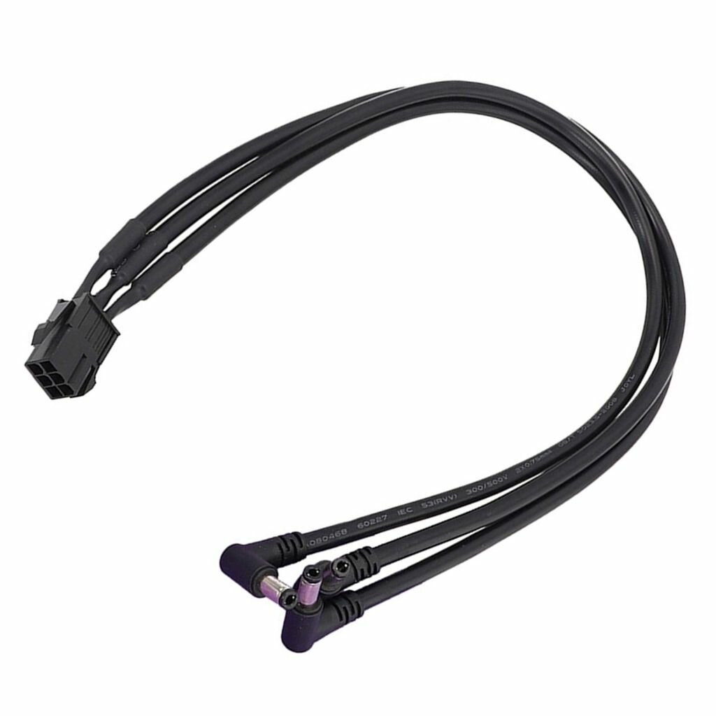 Кабель адаптер 6Pin для видеокарты на DC12V 5.5x2.1mm