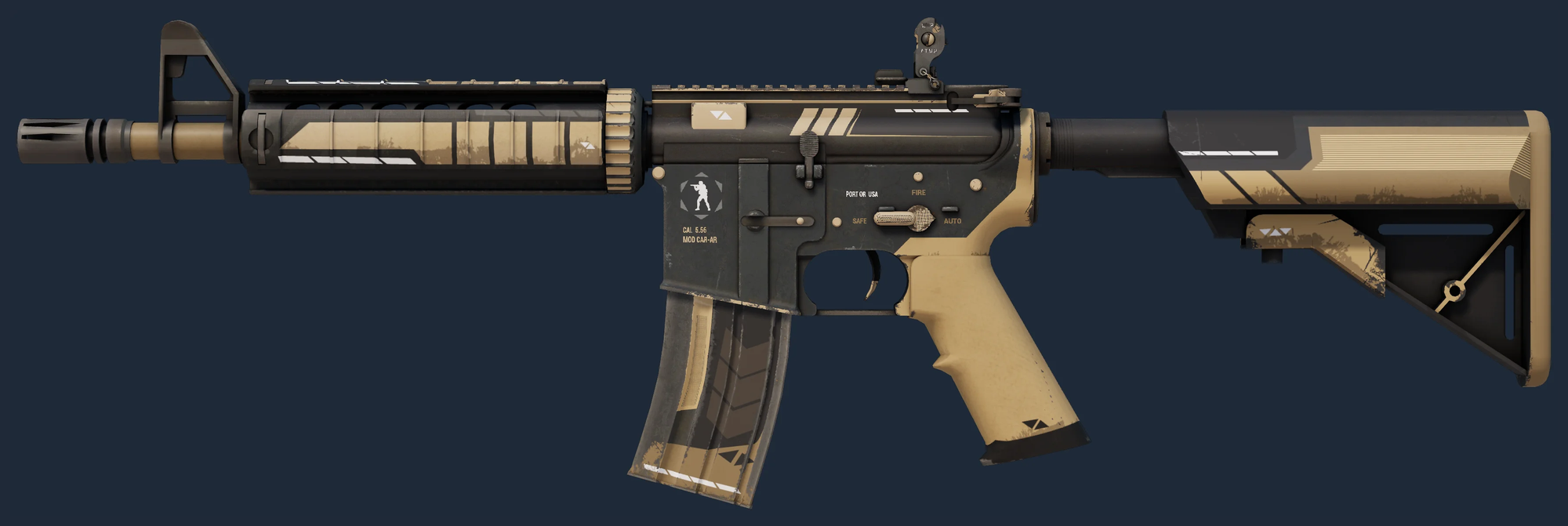 StatTrak™ M4A4 | Пустынная атака (Закалённое в боях) Скины CS2 с быстрой автовыдачей steam trade
