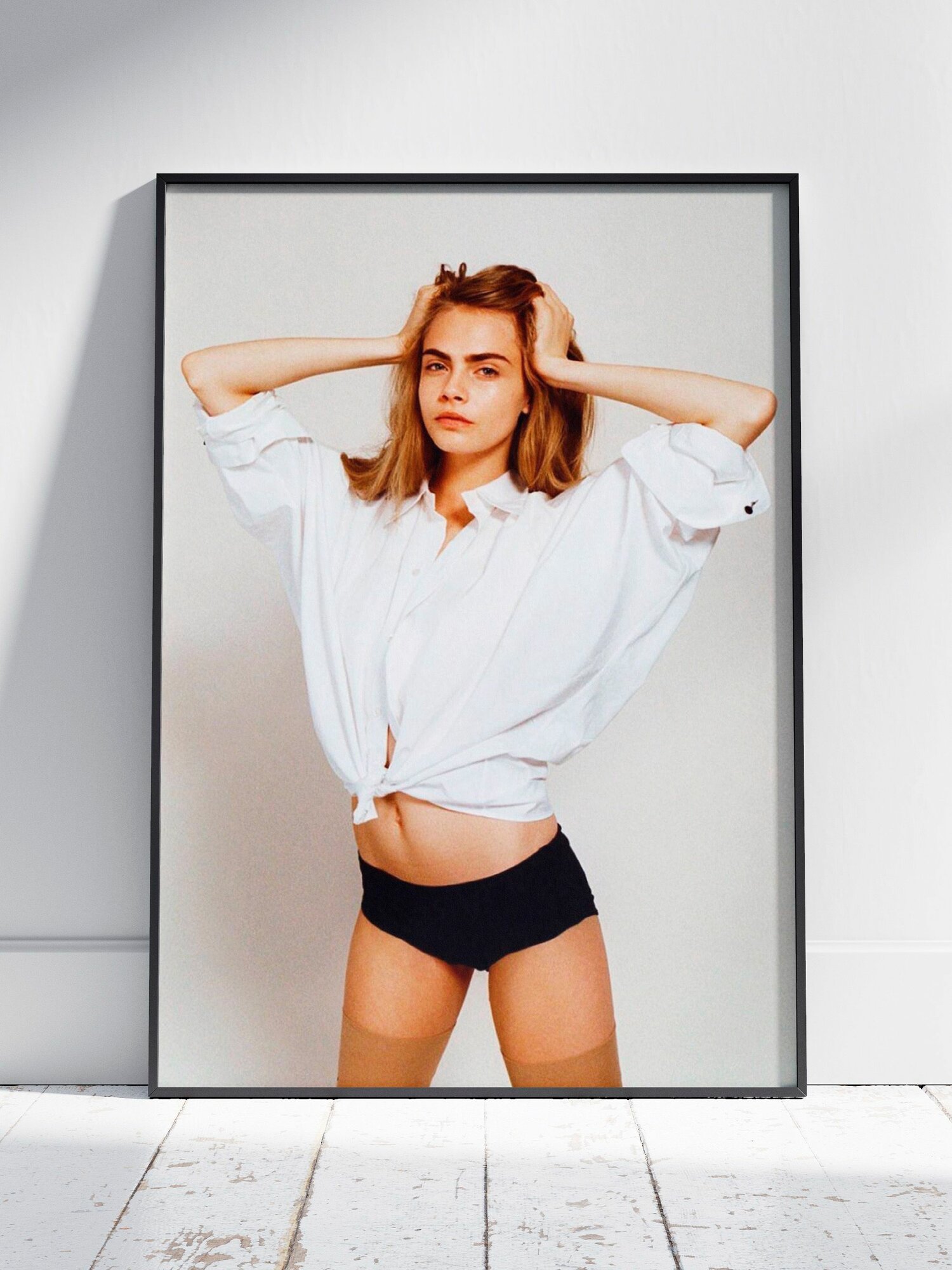 Плакат на стену для интерьера Кара Делевинь (Cara Delevingne 40) - Постер по модели, бренду и моде формата A4 (21x30 см)