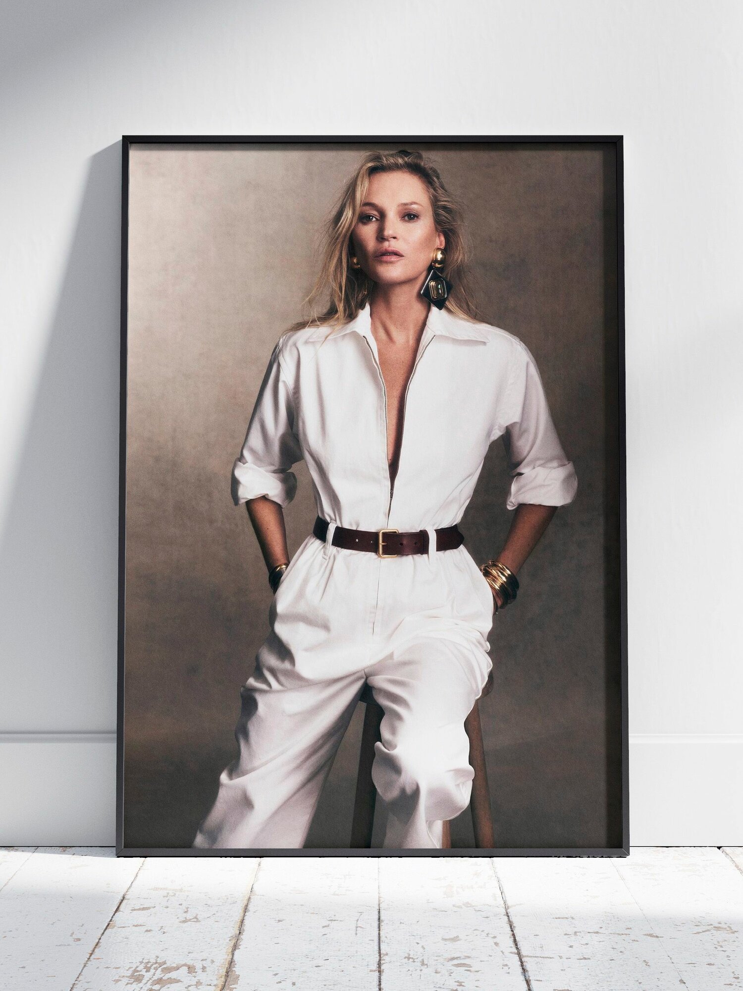 Плакат на стену для интерьера Кейт Мосс (Kate Moss 4) - Постер по модели, бренду и моде формата A4 (21x30 см)