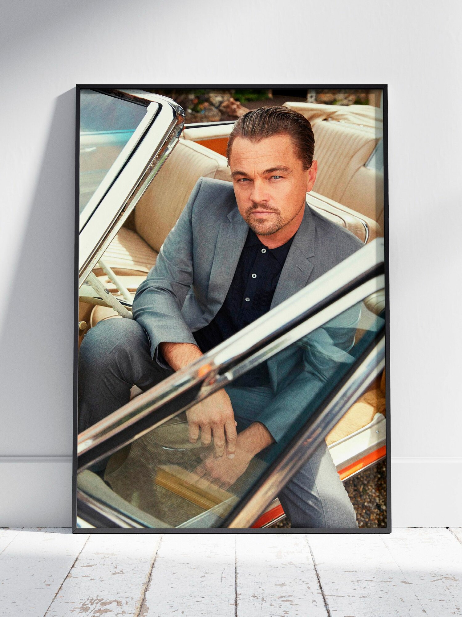Плакат на стену для интерьера Леонардо Ди Каприо (Leonardo DiCaprio 5) - Постер по актеру фильма, кино, сериала формата A4 (21x30 см)