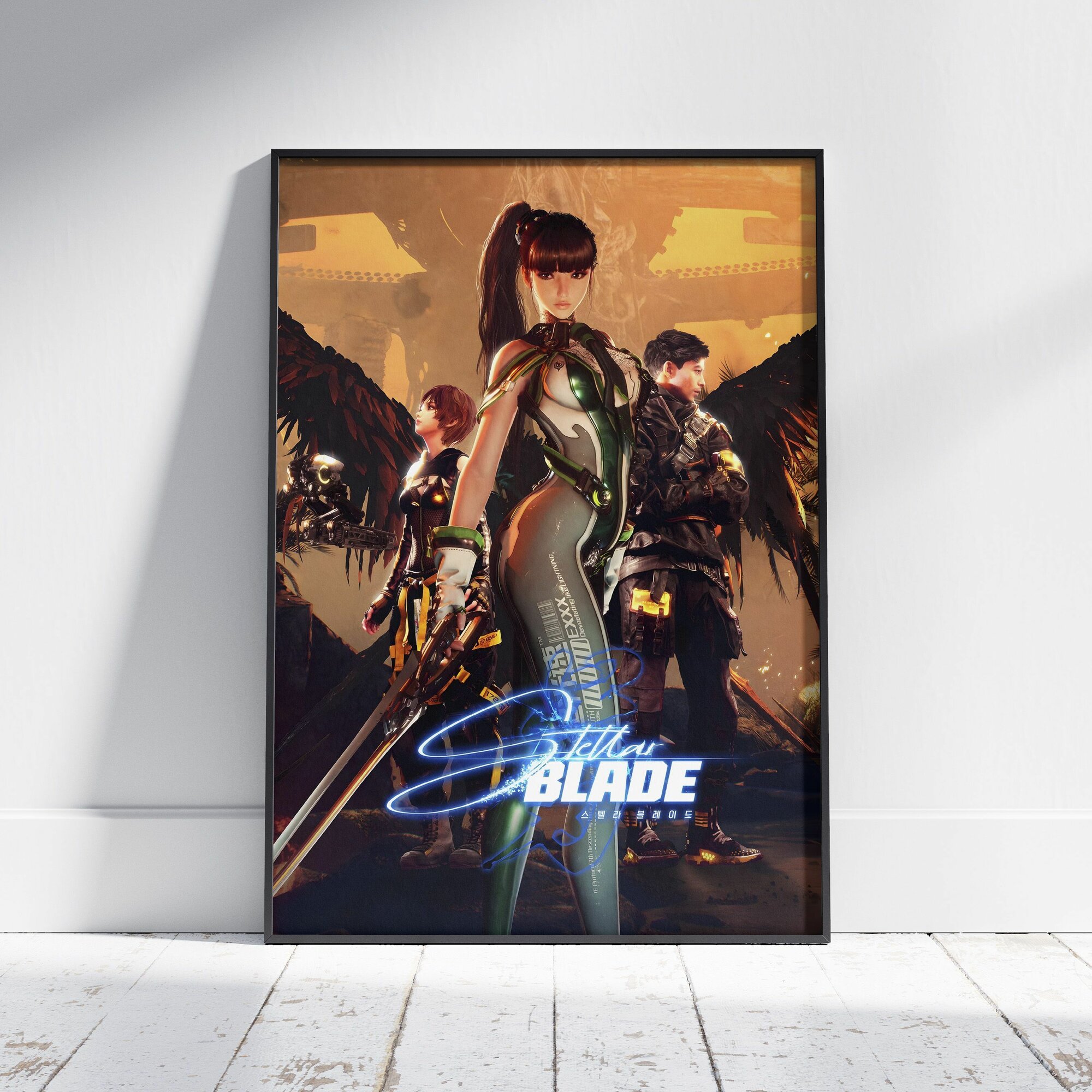 Плакат на стену для интерьера Стеллар Блейд (Общее 1) - Постер по игре Stellar Blade формата А3 (30x42 см)