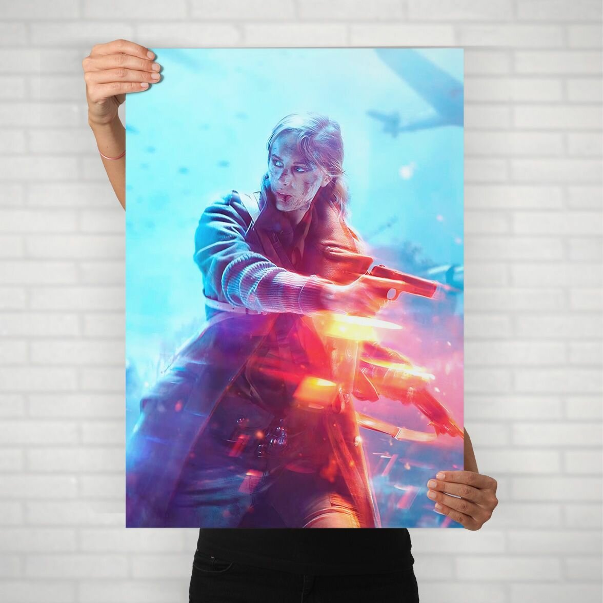 Плакат на стену для интерьера Бателфилд (Battlefield 5 - 9) - Постер по игре формата А2 (42x60 см)