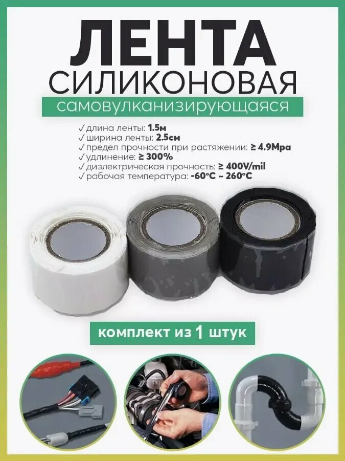 Силиконовая резиновая лента для труб