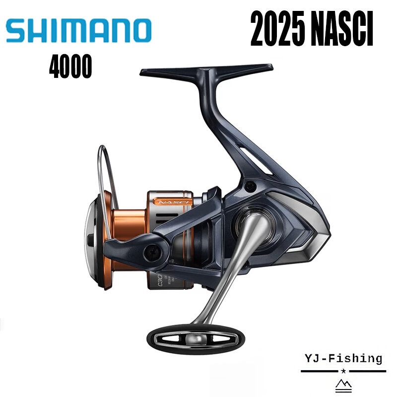 SHIMANO 2025 NASCI 4000 Спиннинговая катушка для рыбалки Мощная и Надёжная