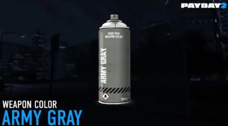 PAYDAY 2 - Army Gray Weapon Color DLC Steam Ключ • Активация Steam