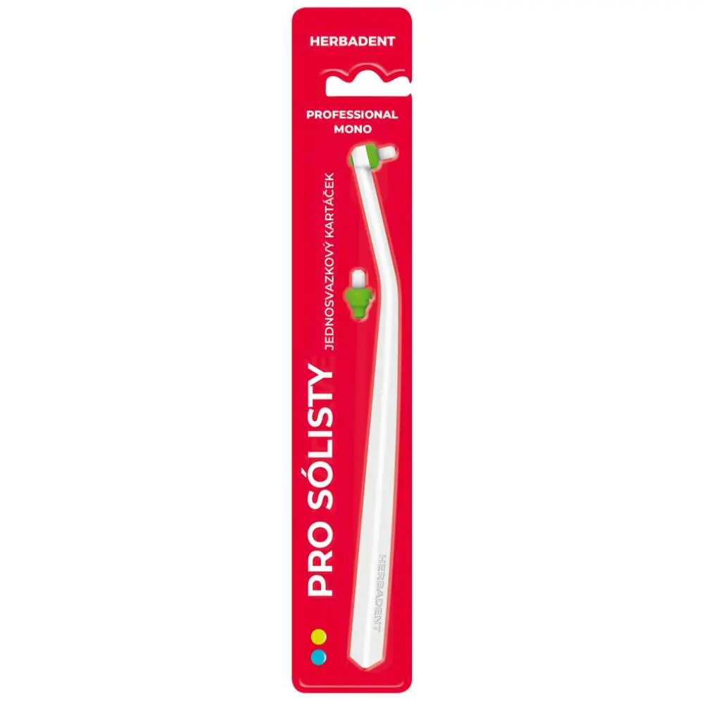HERBADENT Монопучковая зубная щетка Professional, 2 начадки