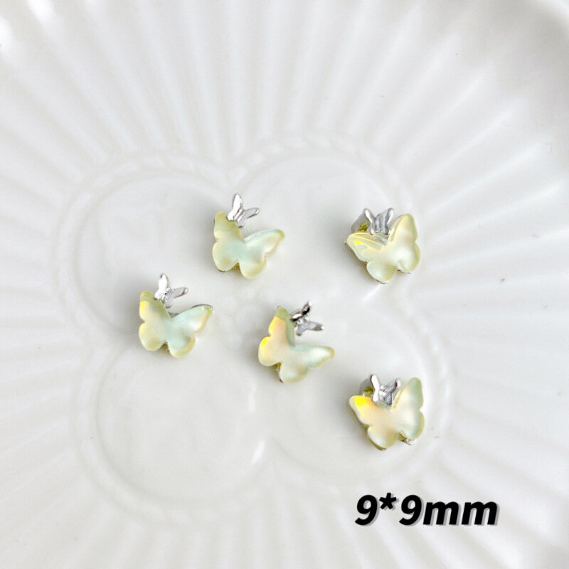 Мини-бабочка "Butterfly Nail Art Jewelry", трехмерный сплав золота и серебра