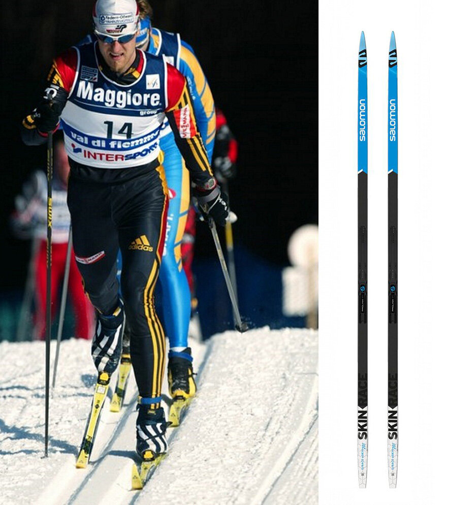 Беговые лыжи Salomon S/RACE eSKIN с креплениями PROLINK SHIFT-IN 22-23 (188 Hard)