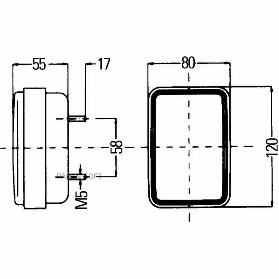 Задний фонарь от официального дистрибьютора, BEHR-HELLA, артикул 2SD997131051