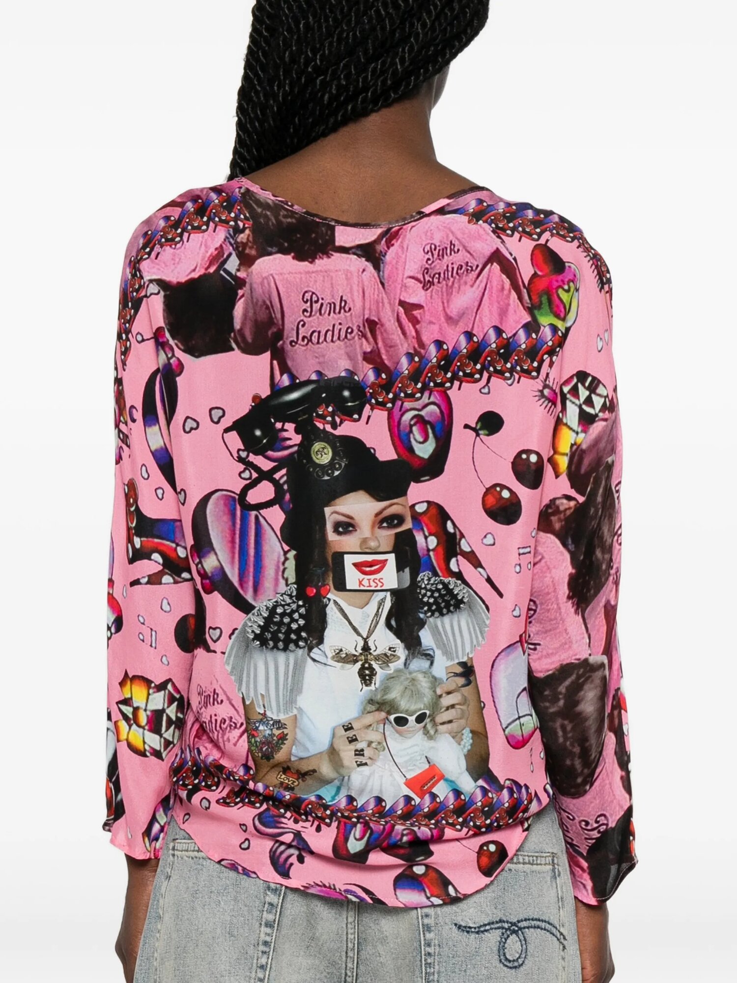 Блуза The Artistylist Graphic-print long-sleeve blouse, размер 42 — фото 1