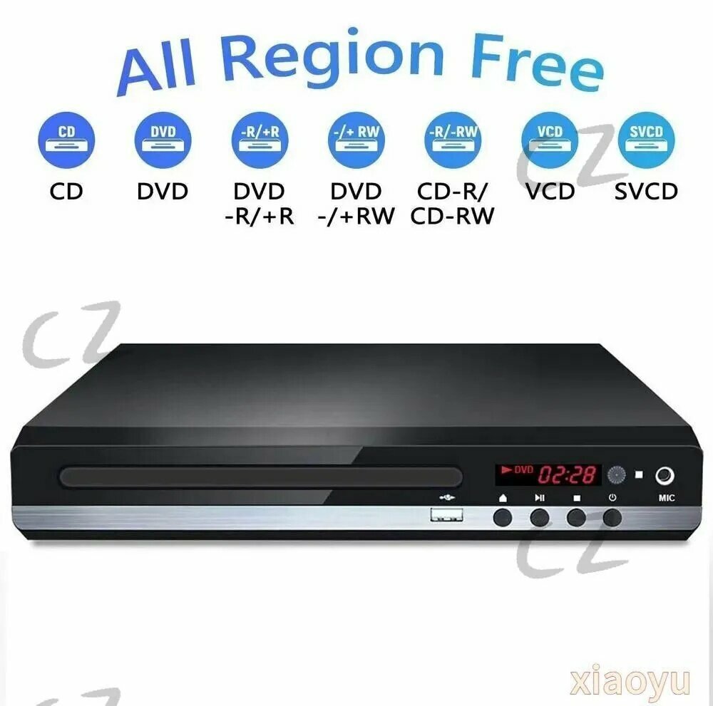 DVD-плеер 4K HD 1080P Поддержка Подключения HDMI, TV CD/DVD-плееры Для Дома, Кабель HDMI И RCA В Комплекте