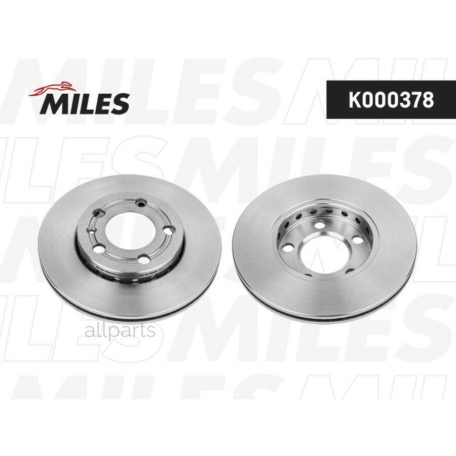 MILES K000378 Диск тормозной SKODA FABIA 1.0-1.9 99-/VW POLO 1.2-1.4 01- пер. D 239мм