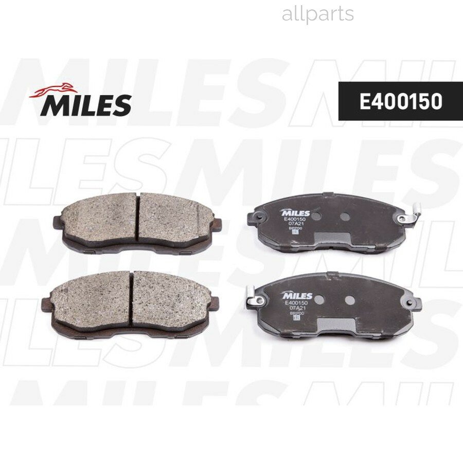 MILES E400150 Колодки тормозные NISSAN JUKE/MAXIMA/TEANA/TIIDA/SUZUKI SX4 перед. с инд. износа