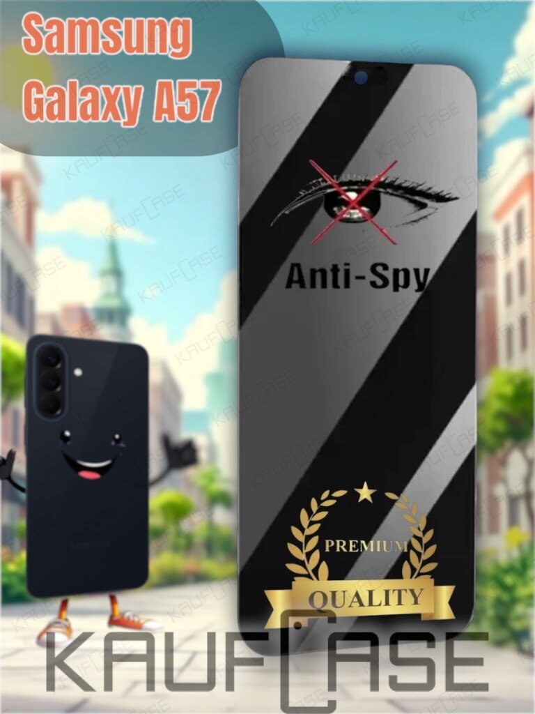 Антишпион стекло на Samsung Galaxy A57