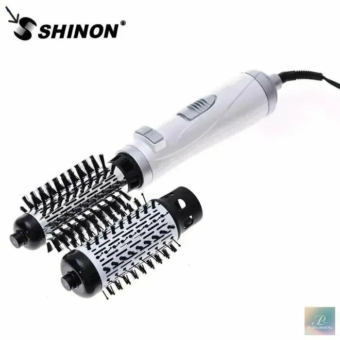 Rowenta Фен-щетка для волос Brush Activ Compact 1000 Вт, скоростей 2, кол-во насадок 2, белый, золотой