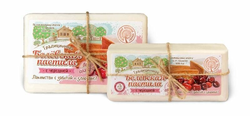 Пастила белевская без сахара черешня /пергамент/ 200г