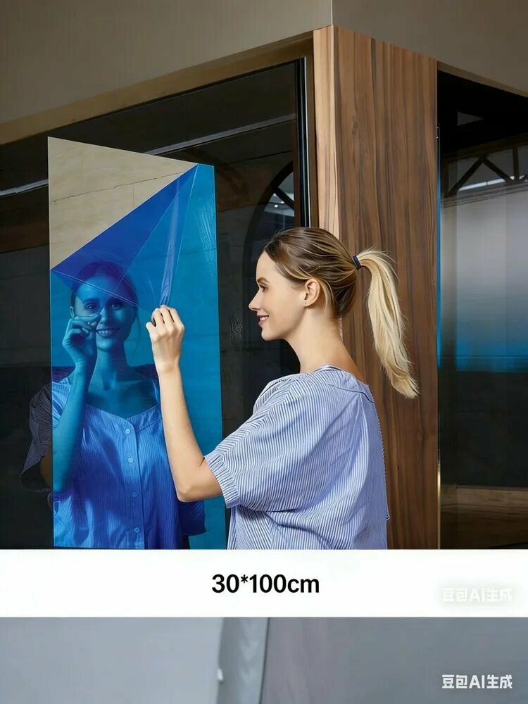 Зеркало для ванной 100х30 см прямоугольное