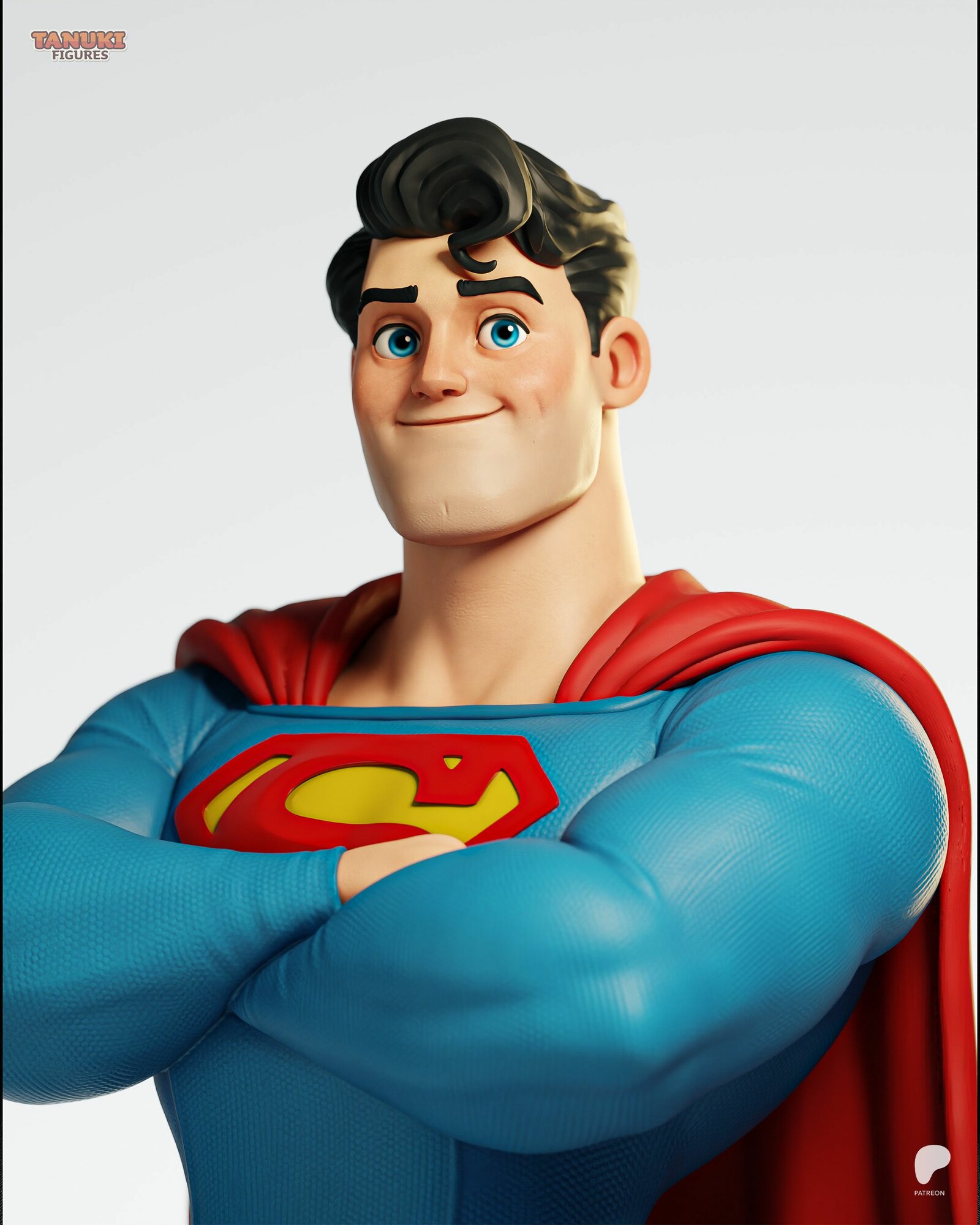 Сборная модель Classic Superman (Superman), toon-стиль, 200мм для покраски