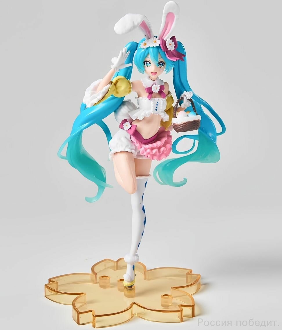 Фигурка Мику Хацунэ кролик / Miku Hatsune Bunny (23см, пакет)