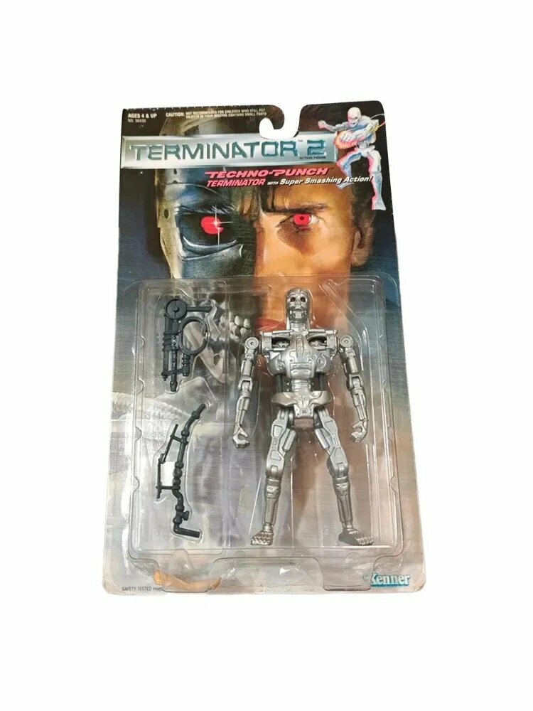 Фигурка Kenner Terminator 2 Series Action Figures Techno-Punch T-800 - 5.5 Inches
