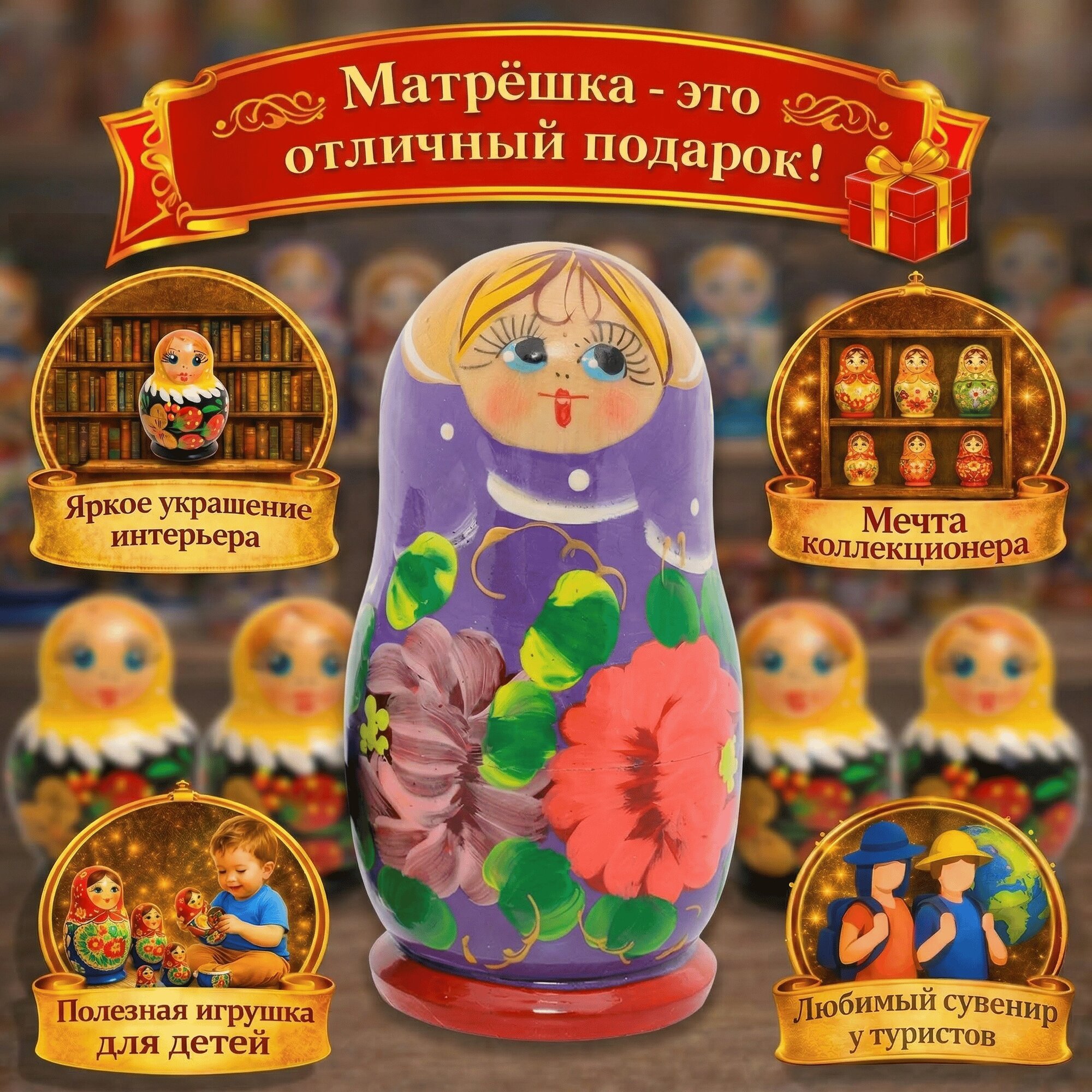 Матрешка Лукреция — фото 1