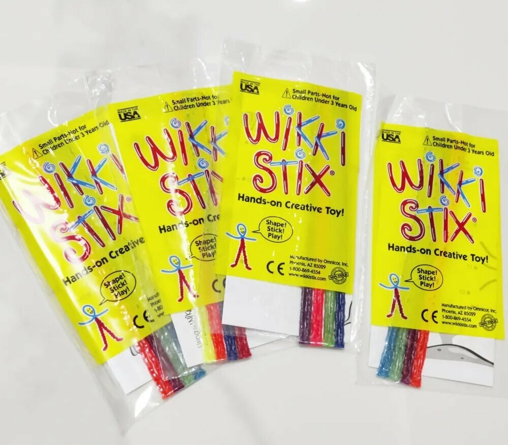 WikkiStix Sensory/ Вощеная пряжа/ Детские развивающие игрушки/ 32 шт