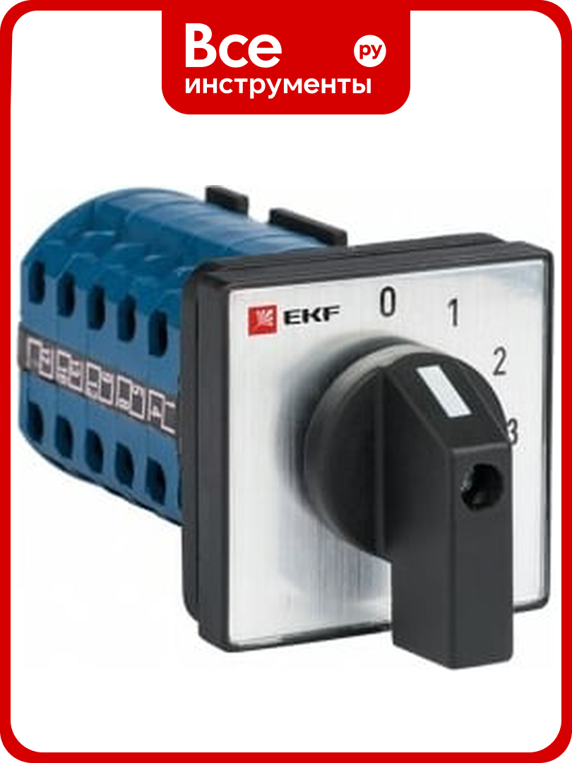 Кулачковый переключатель EKF ПК-1-103 10А 3P «0-1-2-3» PROxima SQpk-1-103-10