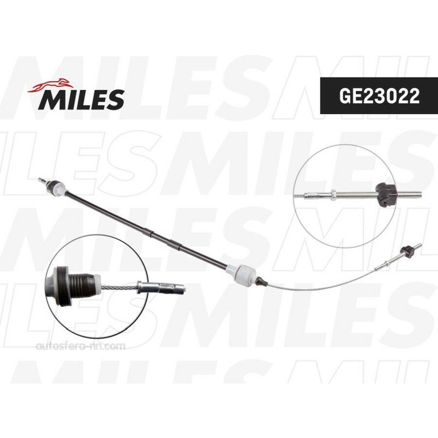 MILES GE23022 Трос сцепления OPEL CORSA B/TIGRA A 1.0-1.7D 93-02 T3000001-