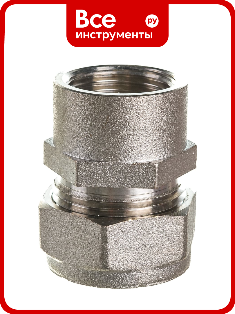 Муфта переходная Stahlmann F 15х1/2 НП EF 061271 2217153 из никелированной латуни полупрофессиональная для подачи воды
