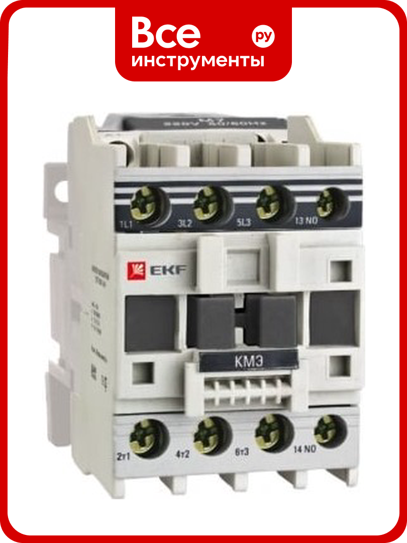 Контактор EKF КМЭ, малогабаритный, 12А, 36В, 1NO, PROxima ctr-s-12-36