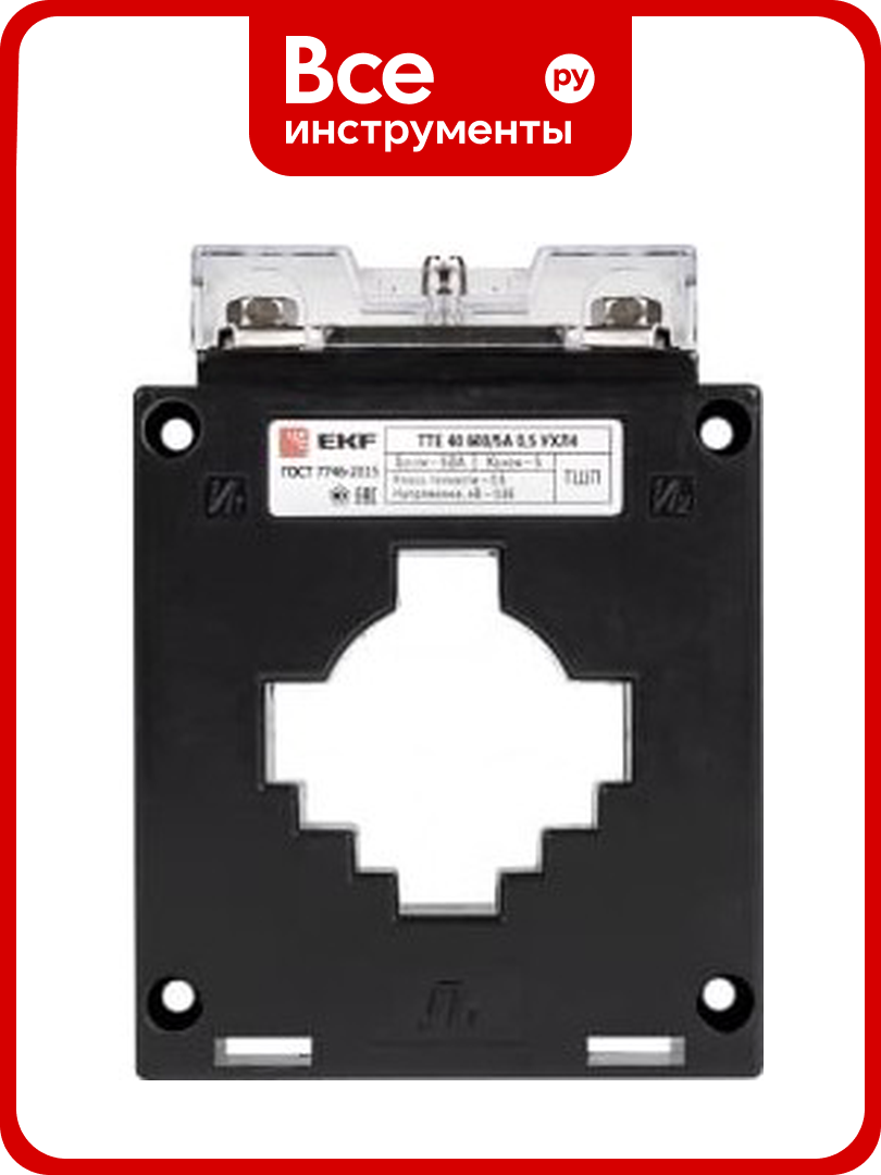 Трансформатор тока EKF ТТЕ-30-300/5А класс точности 0,5 PROxima SQtte-30-300