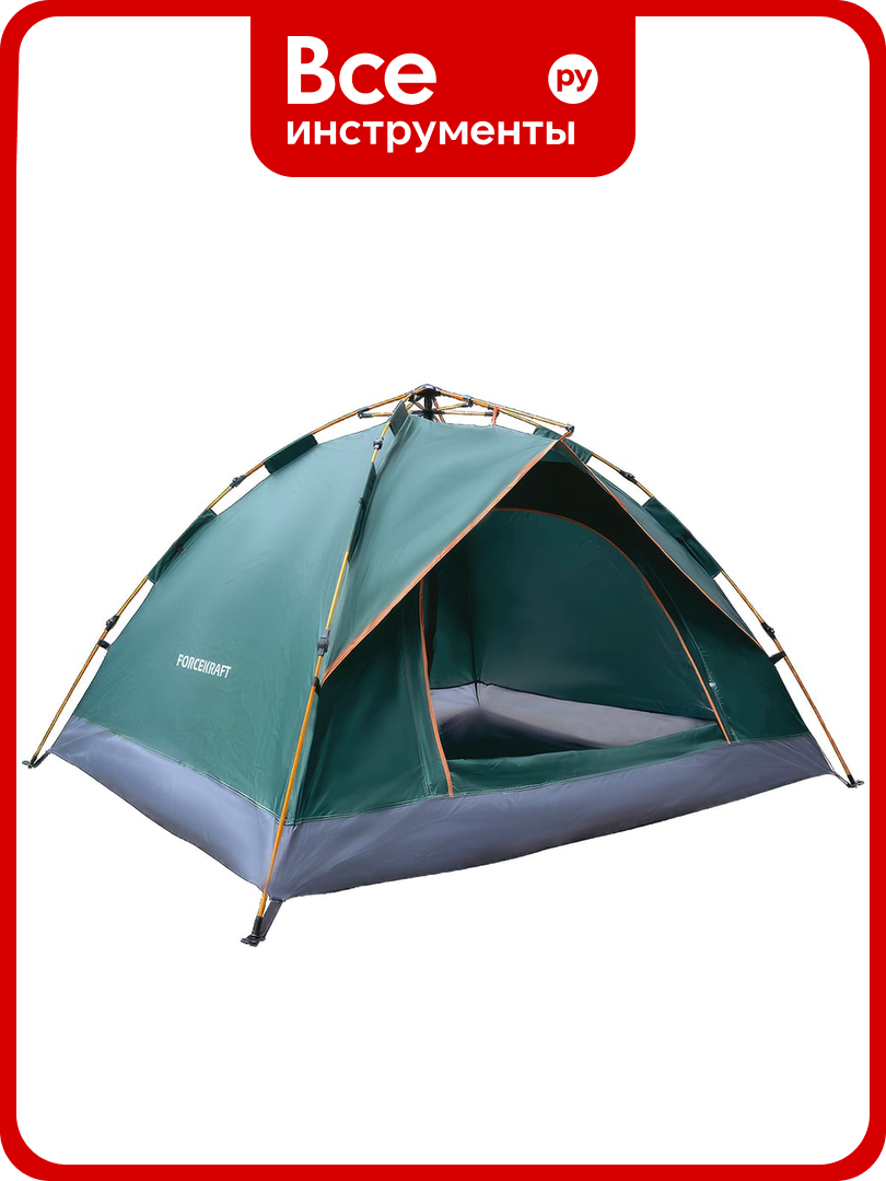 Палатка кемпинговая четырехместная Forcekraft, 210x200x135см FK-СAMP-2(56321) FK-CAMP-2(56321)