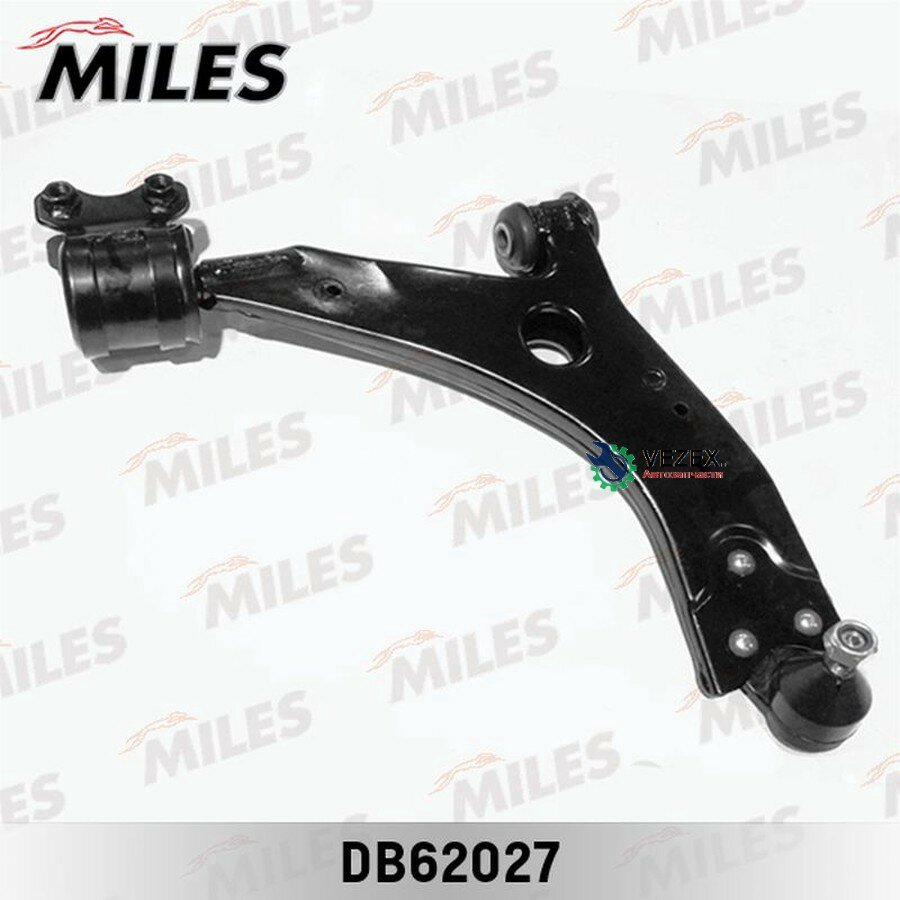 MILES DB62027 Рычаг передний нижний правый (D21mm) FORD FOCUS II/C-MAX/ VOLVO V50/C70/S40 (TRW JTC1478) DB62027