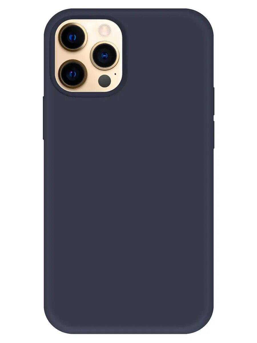 Силиконовый чехол K-Doo iCoat для iPhone 12 Pro Max (Темно-синий)