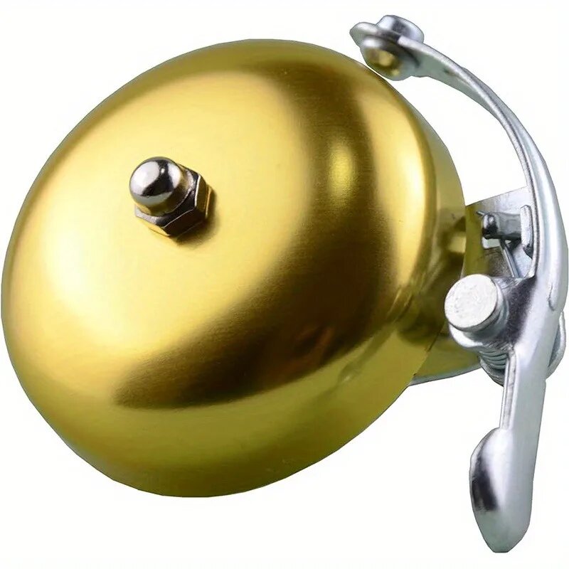 Велосипедный звонок Retro красный алюминиевый сплав Желтый, Gold