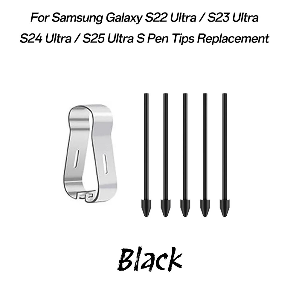 Сменные насадки S Pen для Samsung Galaxy S22/S23/S24/S25 Ultra, Black
